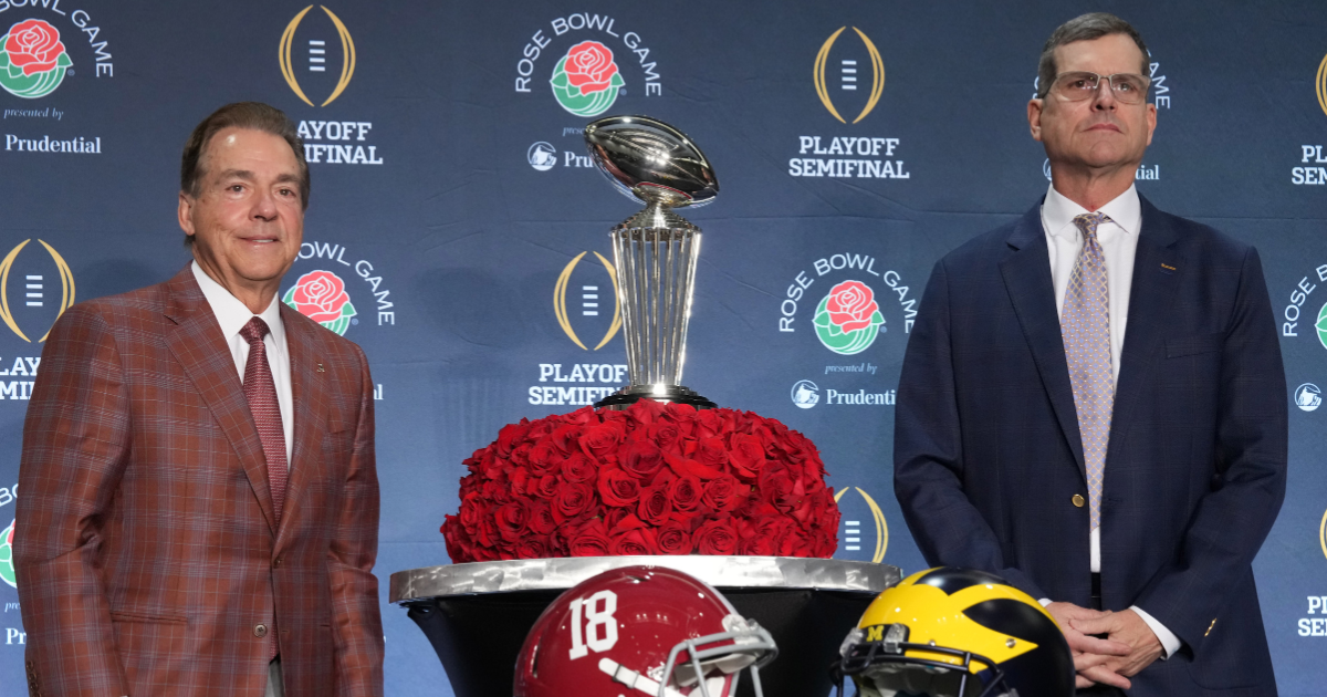 Everything Nick Saban, Jim Harbaugh said in Rose Bowl presser