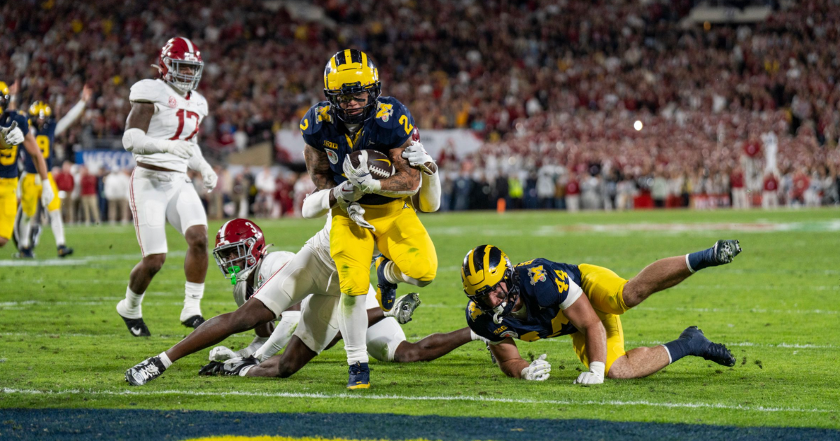 Michigan RB Blake Corum goals with Rams: 'I believe in winning'