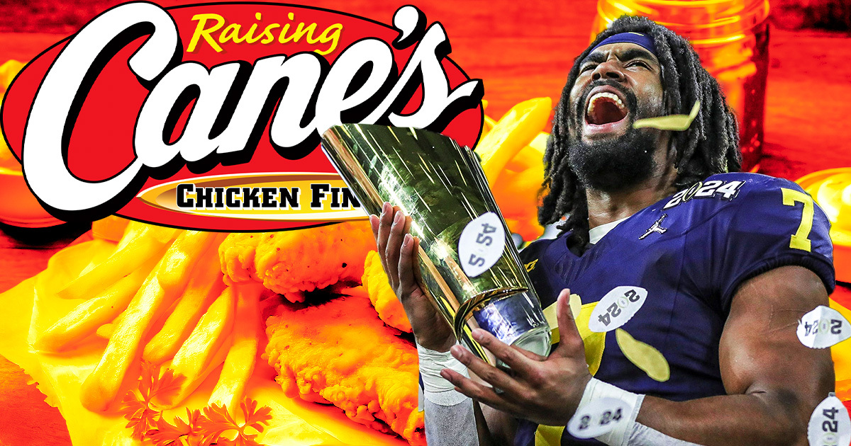 Donovan Edwards takes over Raising Cane's location after title