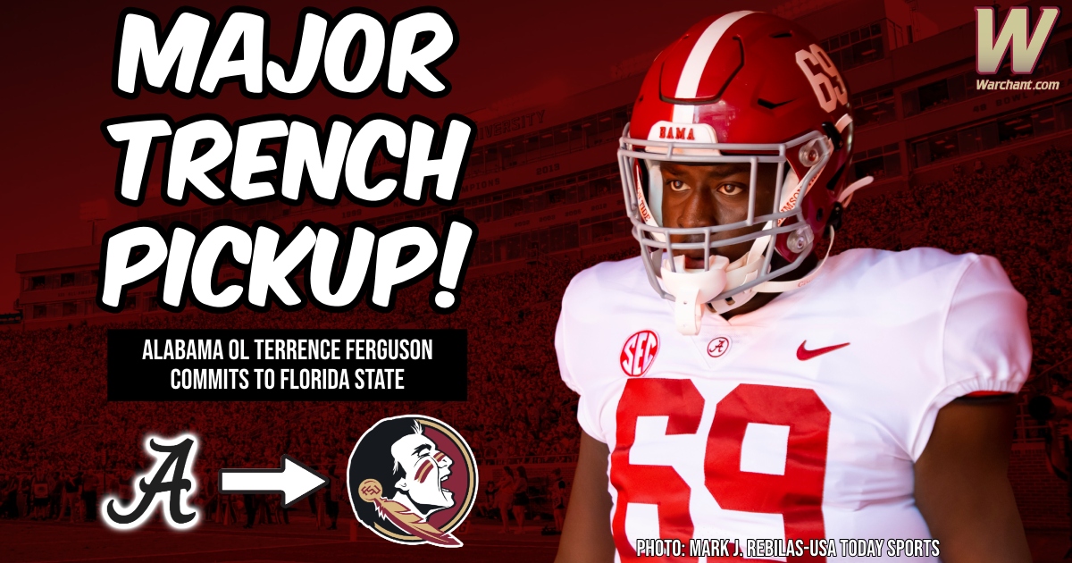 Former Alabama OL Terrence Ferguson commits to Florida State