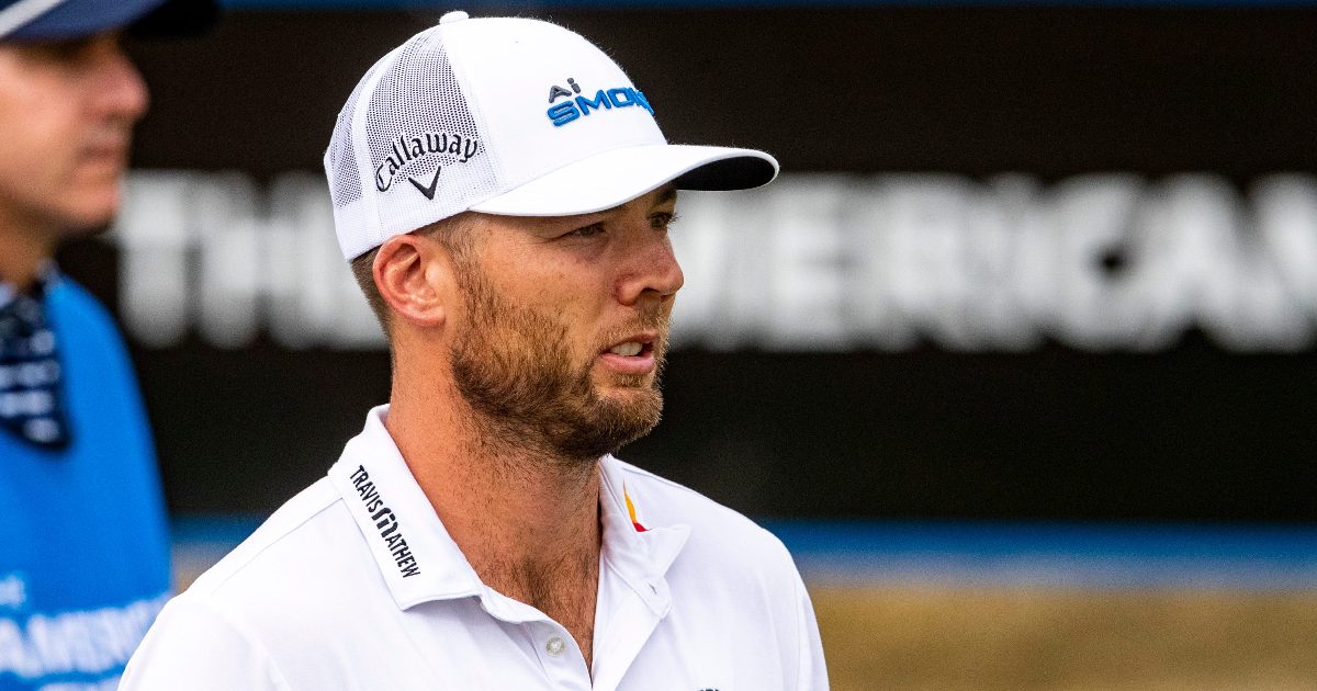 Sam Burns loses bet with Justin Thomas, shaves 'RTR' into hair