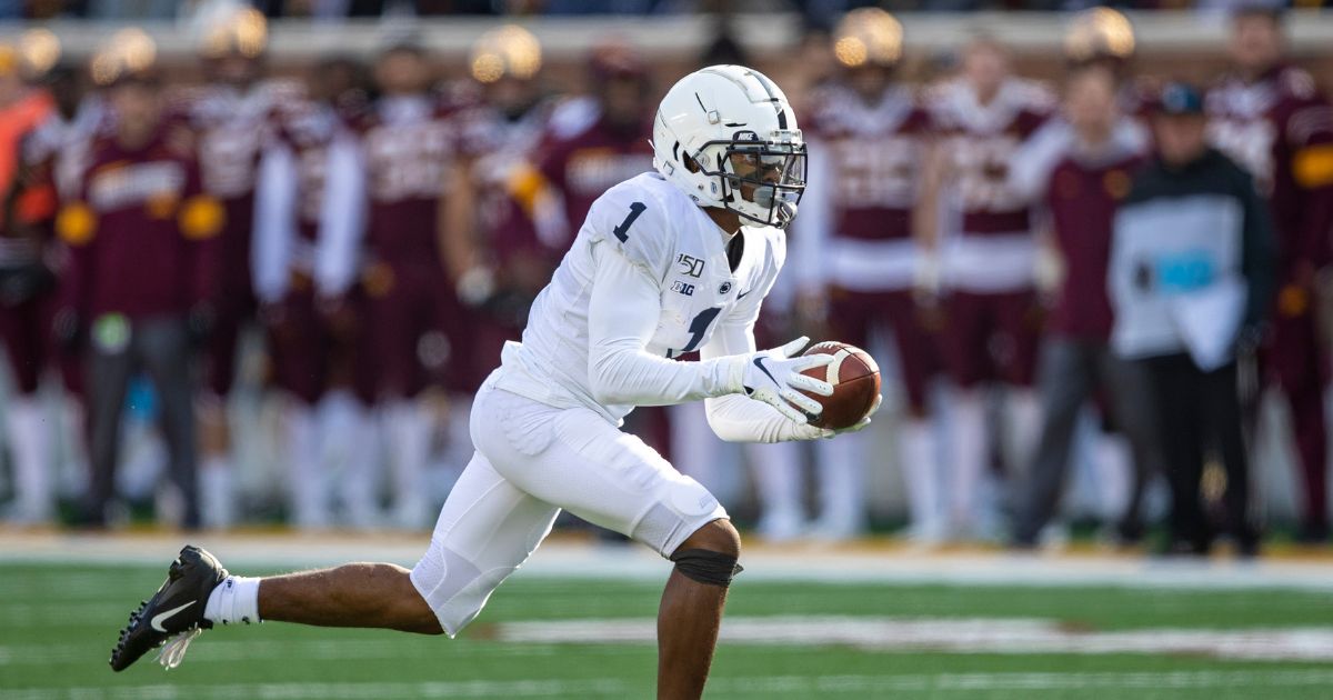Former Penn State wide receiver K.J. Hamler's speed helps him get ...