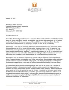 Tennessee Chancellor Donde Plowman responds to NCAA