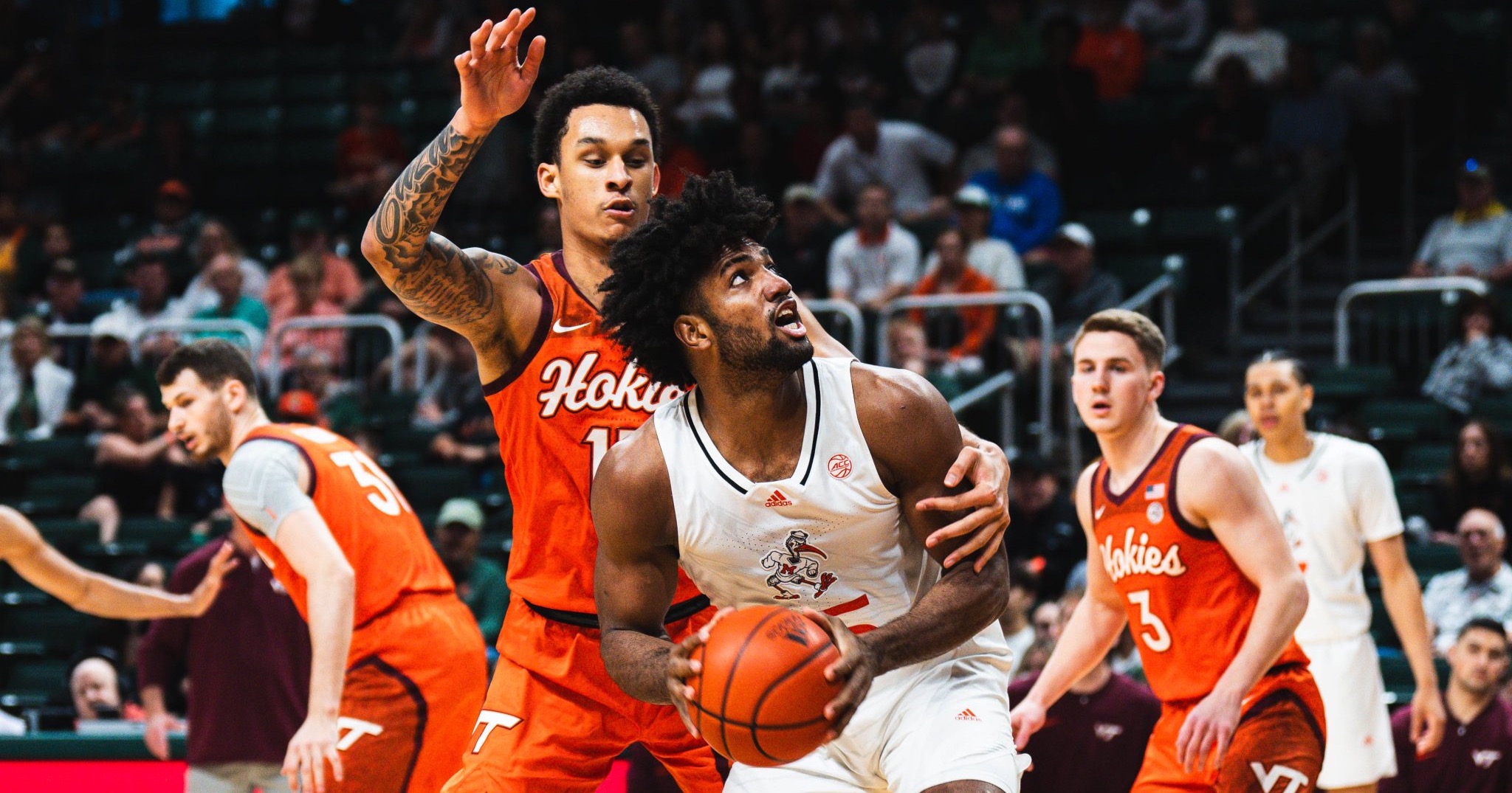 Miami downs Virgnia Tech, 82-74 after big second half