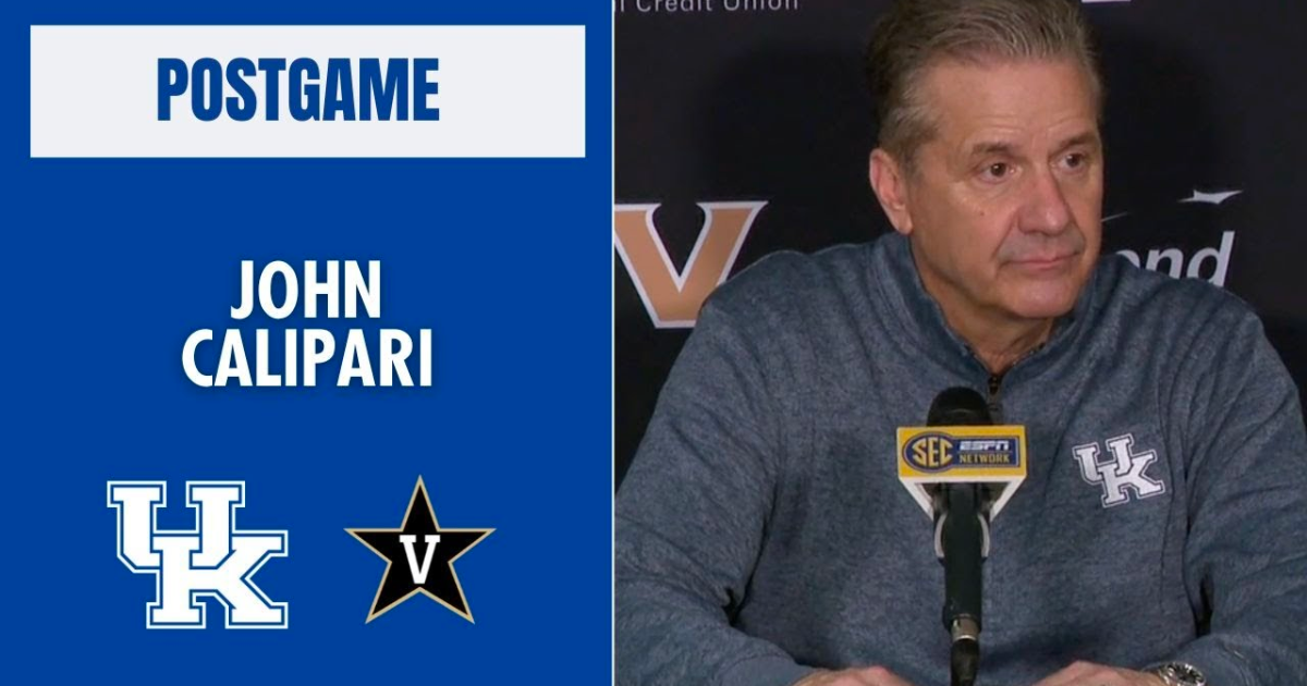 WATCH: John Calipari on Kentucky's win over Vanderbilt