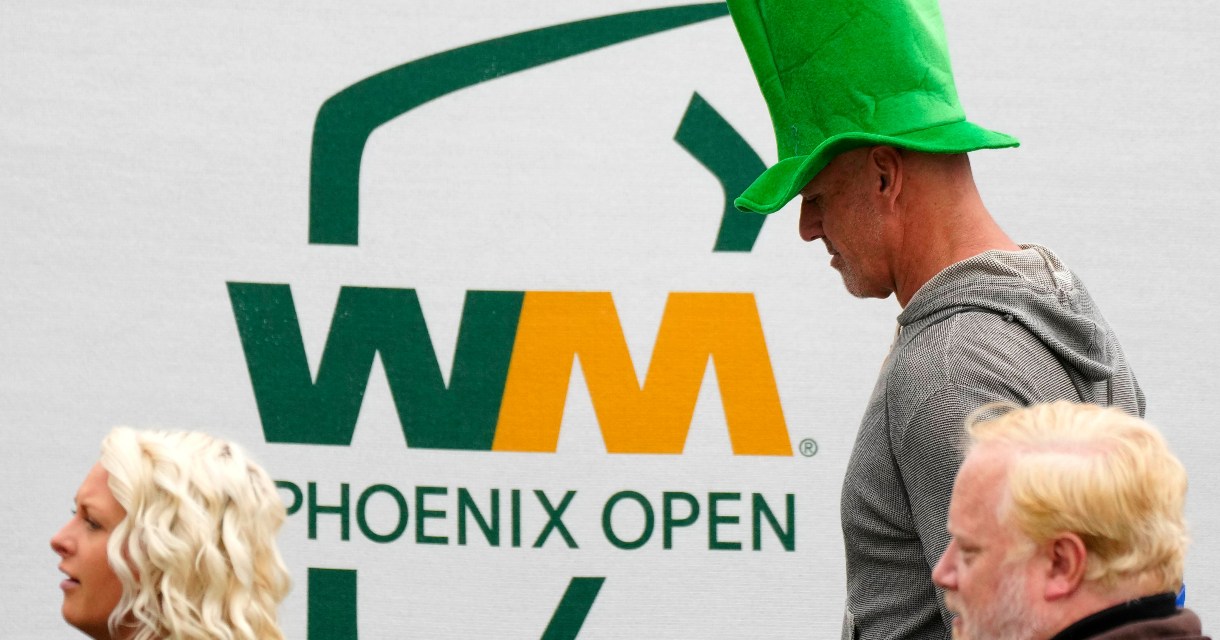 Man rocks wedding dress outfit to Waste Management Phoenix Open - On3