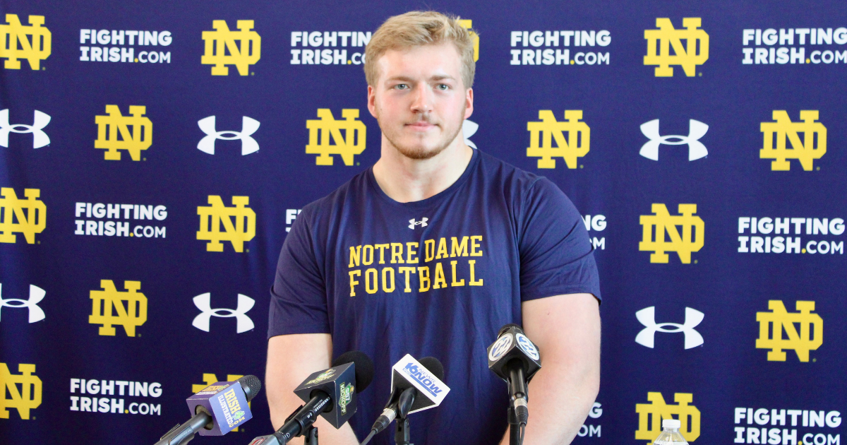 Freshman OL Peter Jones shares early impressions of Notre Dame