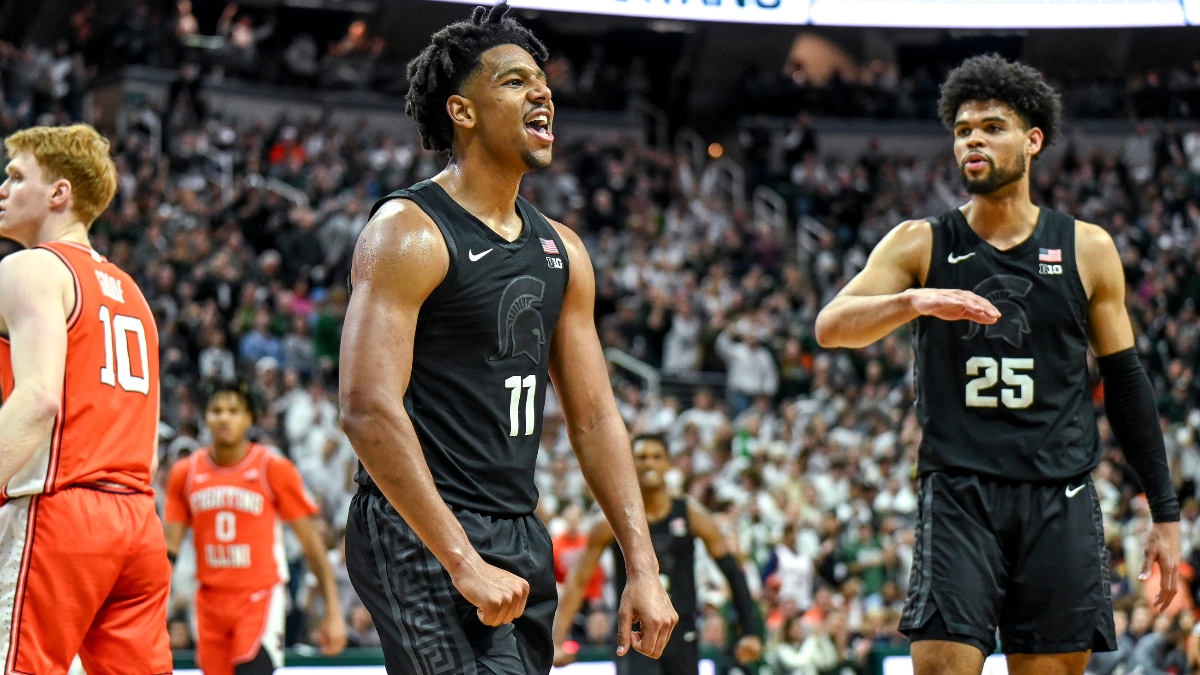 AJ Hoggard, Tom Izzo and Michigan State feel spike toward March