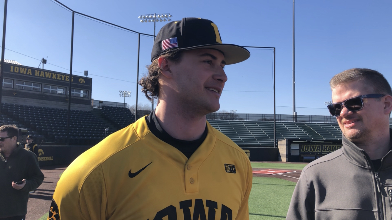 Iowa Baseball starting rotation speaks at media day
