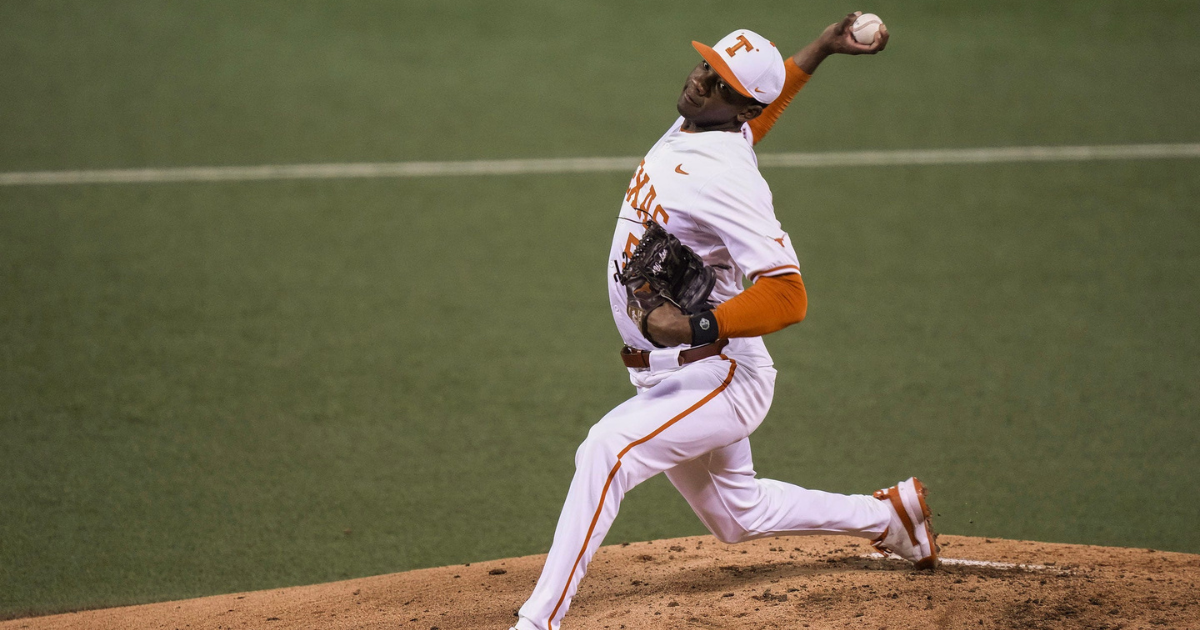 Lebarron Johnson tosses eight shutout innings as part of Texas' win over Cal Poly - On3