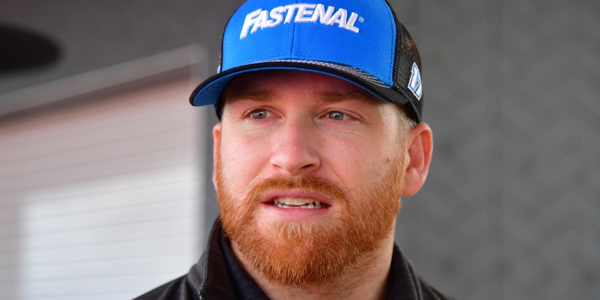 Chris Buescher crew chief meets with NASCAR officials after photo ...