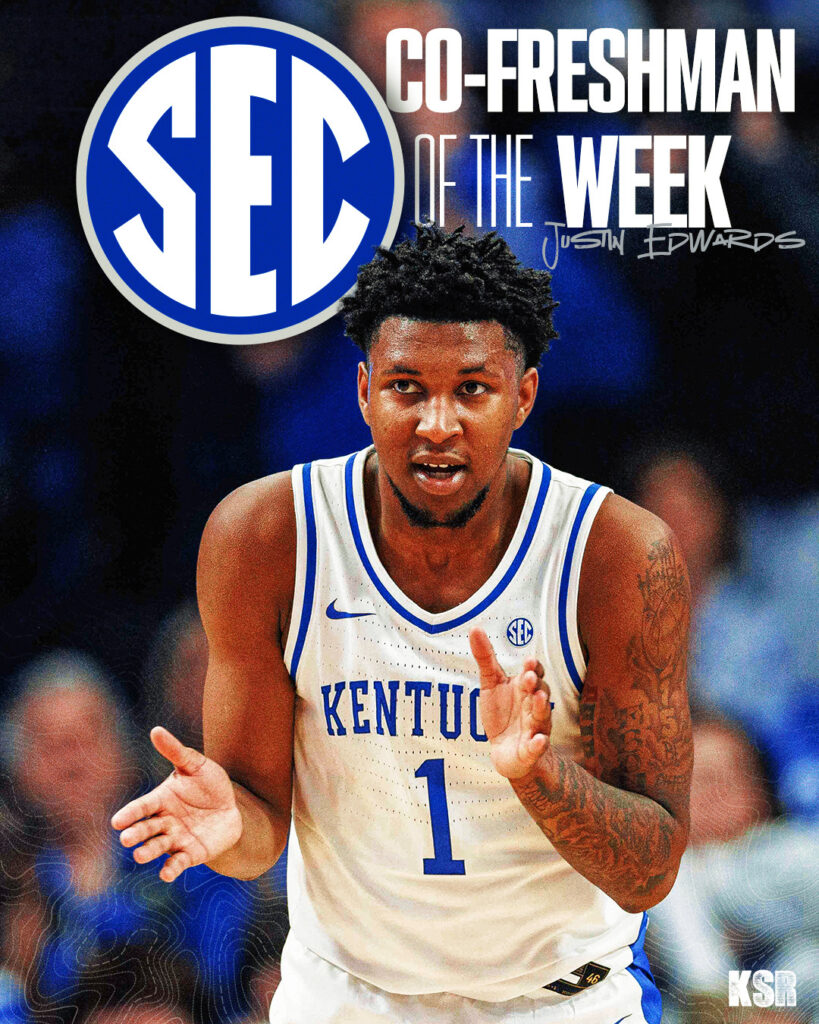 Justin Edwards named SEC Co-Freshman of the Week - On3