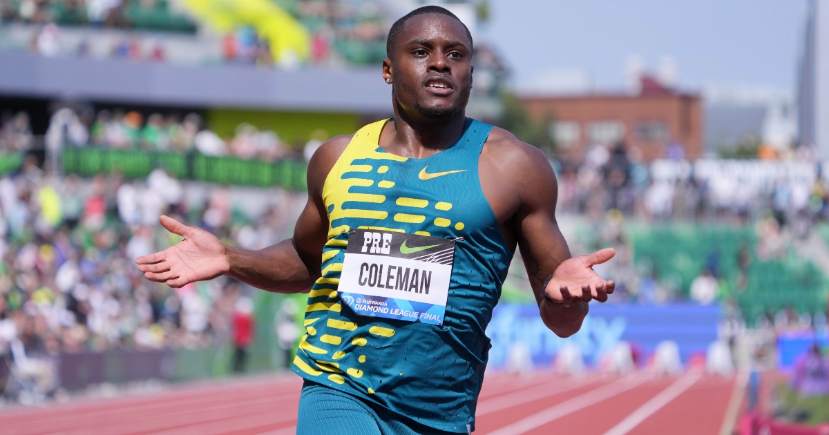 Christian Coleman accepts $100k offer from Robert Griffin III to break ...