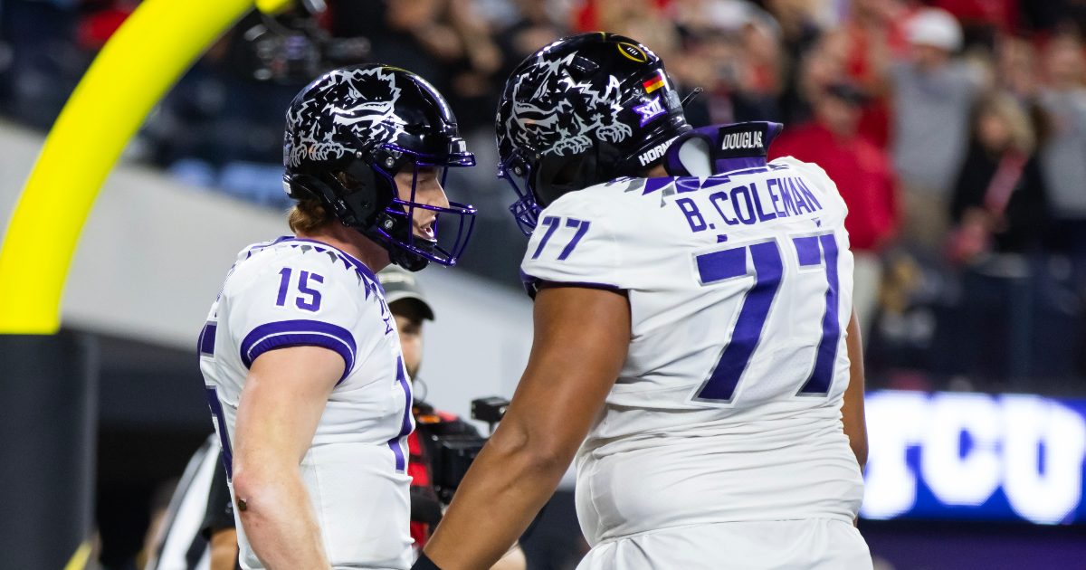 Brandon Coleman of TCU contract details released after 2024 NFL draft