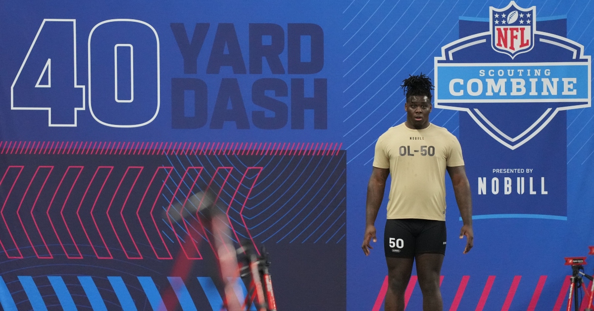 Error with Amarius Mims’ Combine shuttle time sends NFL world into frenzy