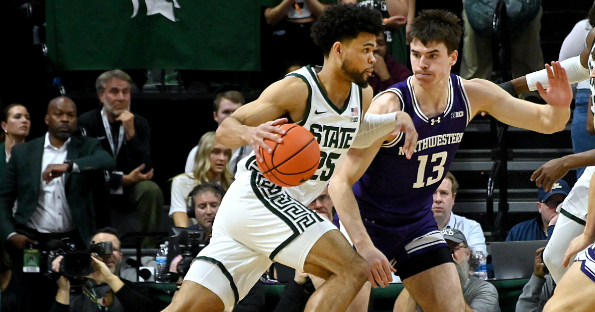 Michigan State forward Malik Hall reflects on Northwestern win