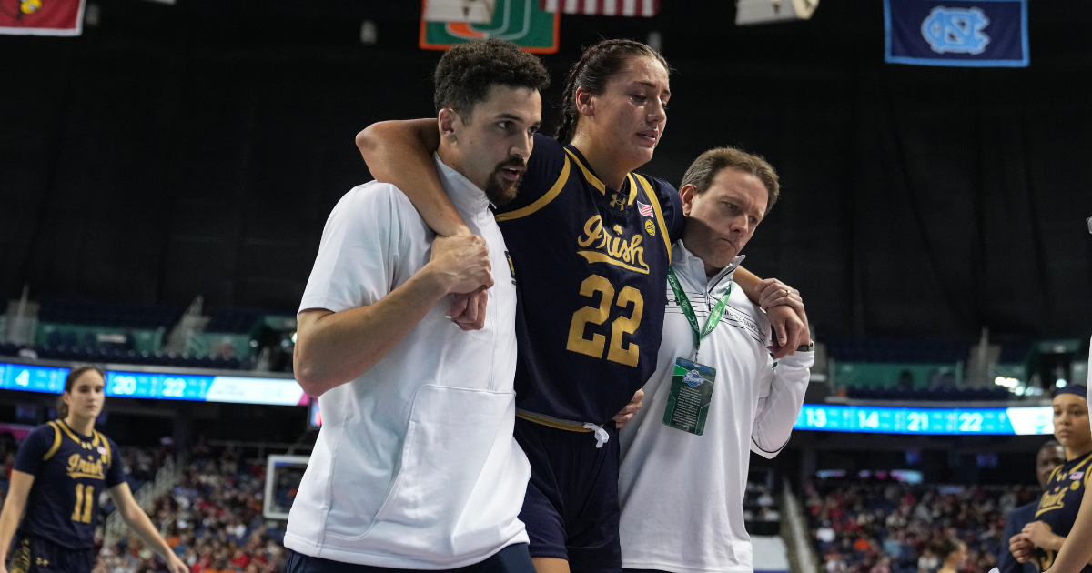 Kylee Watson injured in Notre Dame ACC Tournament win over Virginia Tech