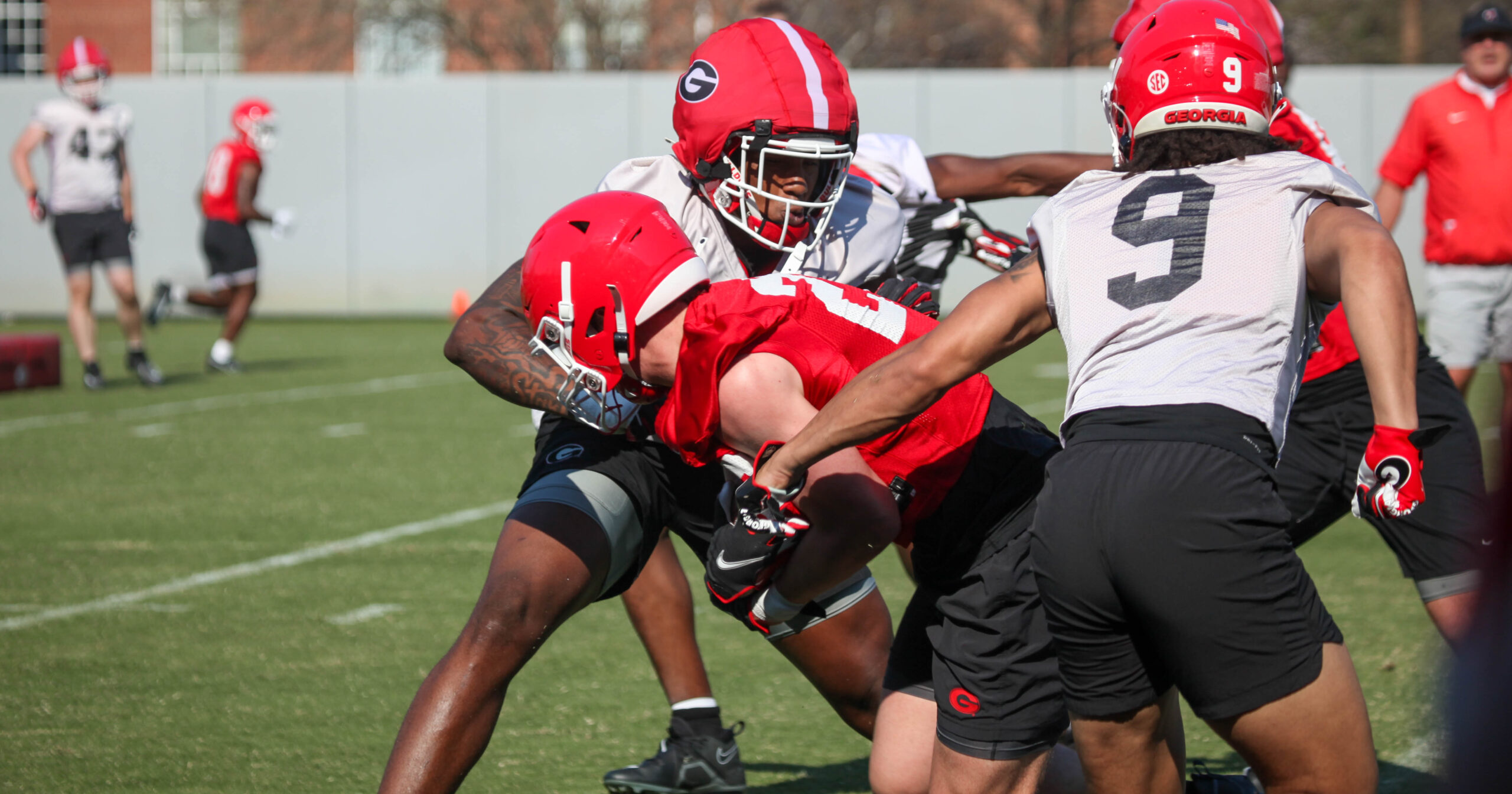 PHOTOS: Georgia back on the practice field for second day of spring