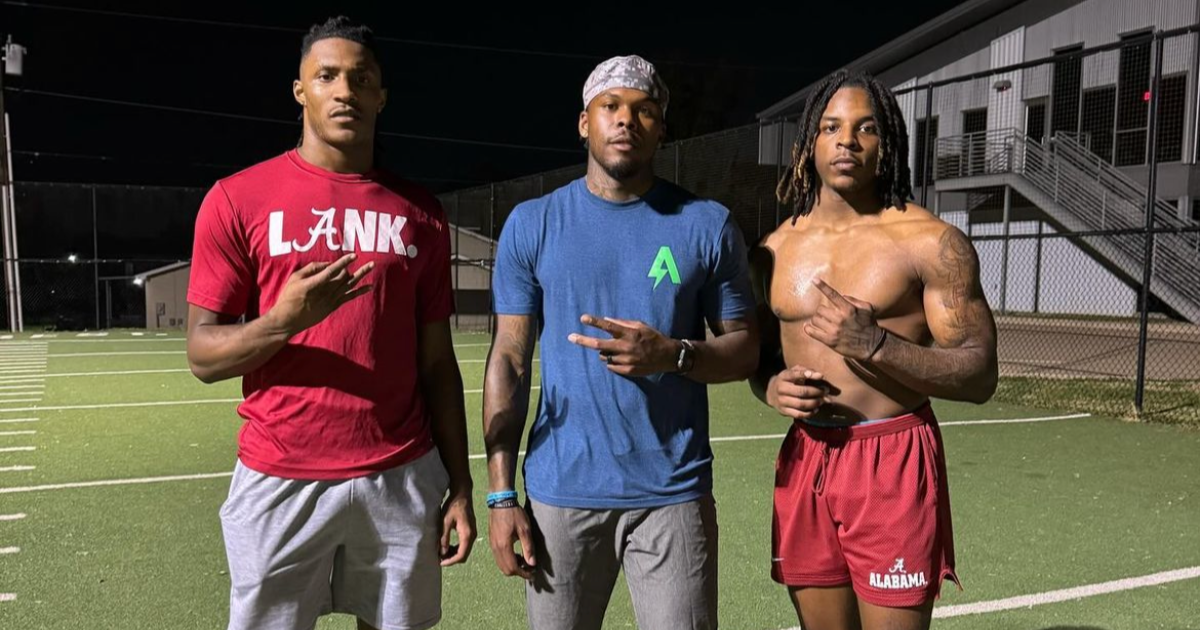 Two Alabama WRs training together in Texas over spring break