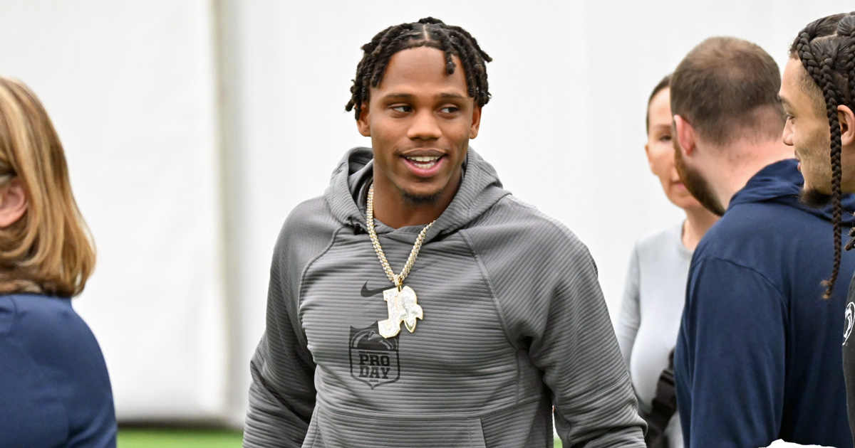 Penn State cornerback Johnny Dixon on crutches at Pro Day after Senior ...