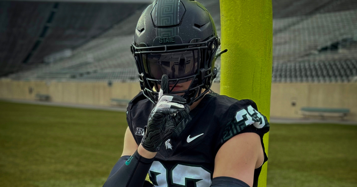 2025 LB Grant Beerman in-depth on Michigan State practice visit