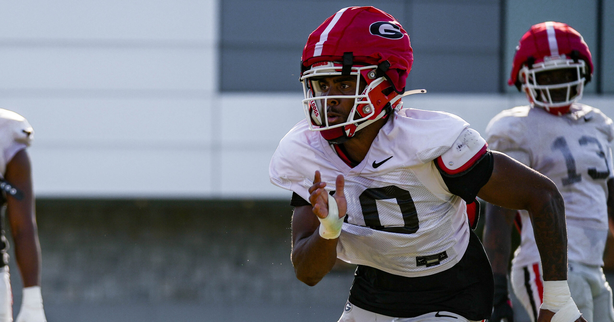 Damon Wilson working, growing at rate of Georgia linebacker greats