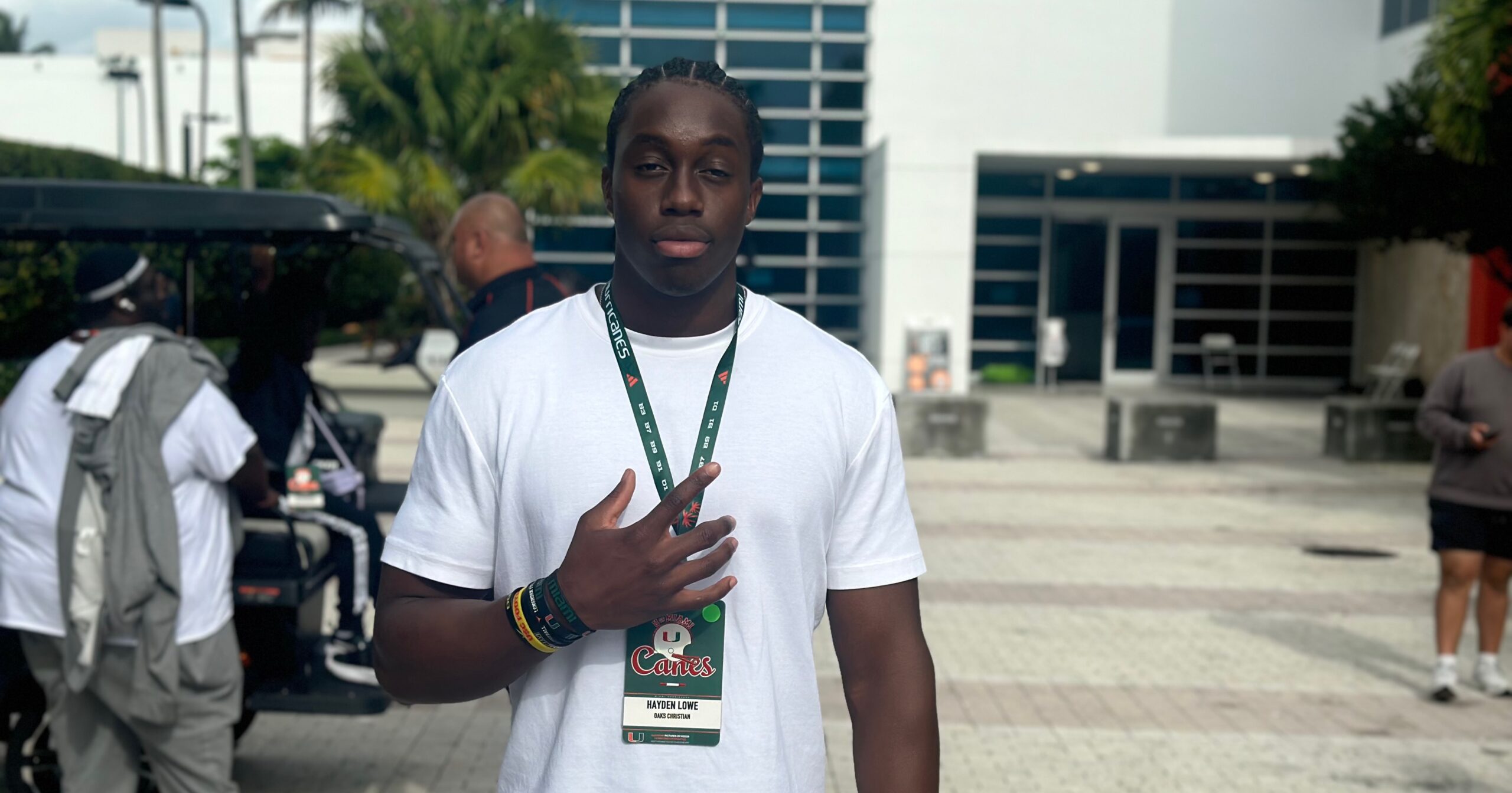 Four-star EDGE Hayden Lowe talks his Saturday visit to Miami