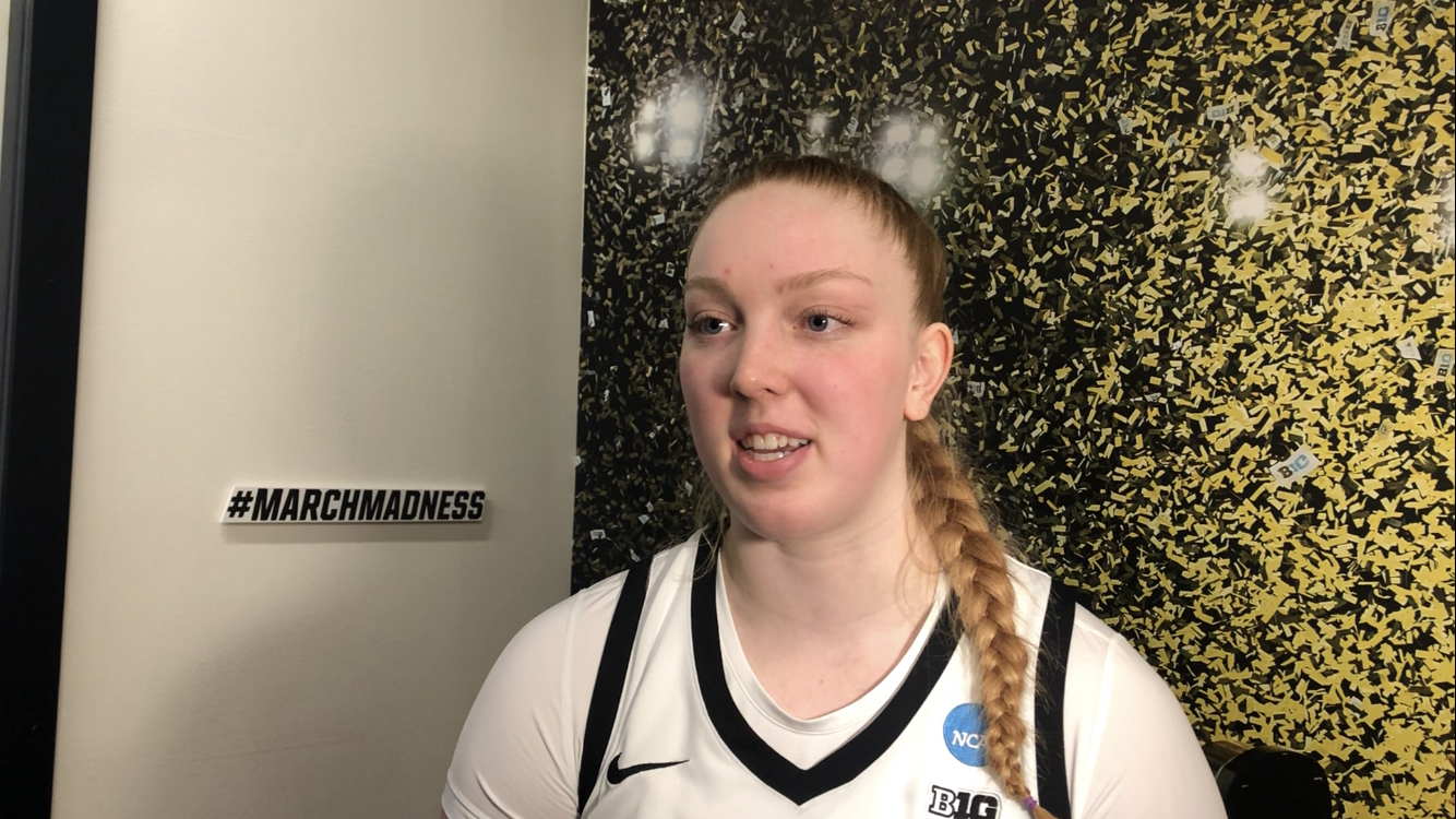Addi O'Grady discusses her performance against Holy Cross