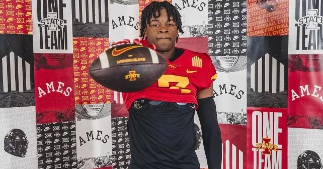2025 WR Xzavion Robinson commits to Iowa State Cyclones - On3