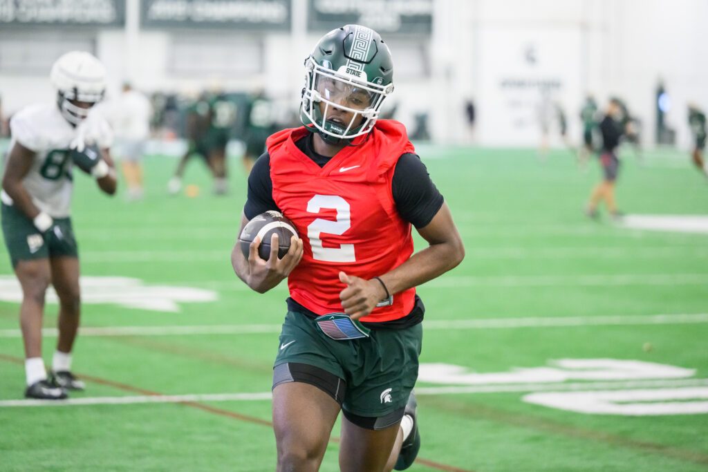 Michigan State QB Aidan Chiles getting acclimated