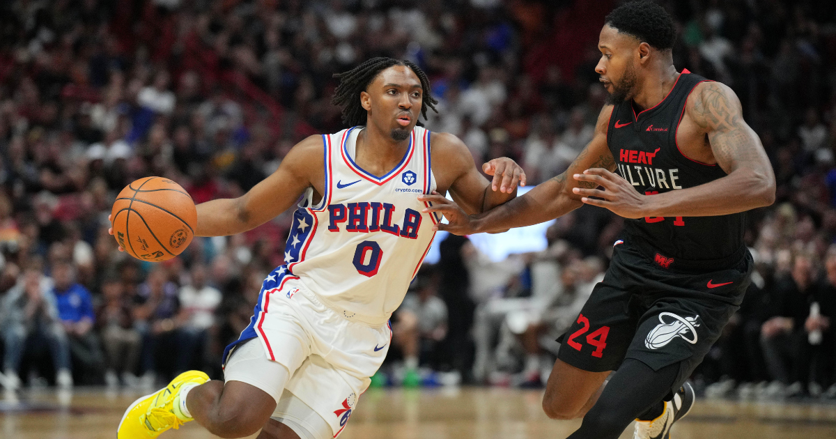 BBNBA: Tyrese Maxey nearly posts triple-double with 37-point effort ...