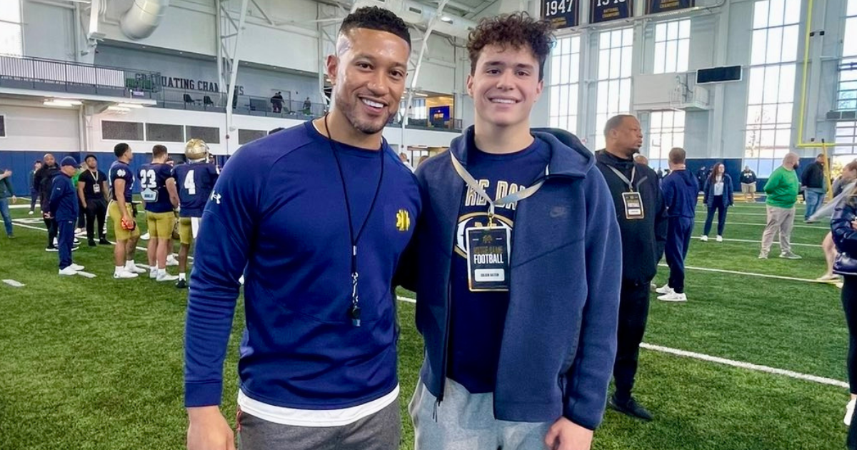 2026 LB Colsen Gatten recaps third Notre Dame football visit