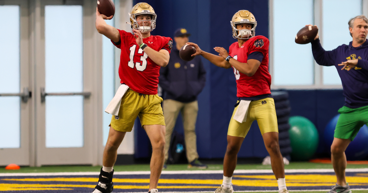 How Notre Dame QB Riley Leonard is progressing after second ankle surgery