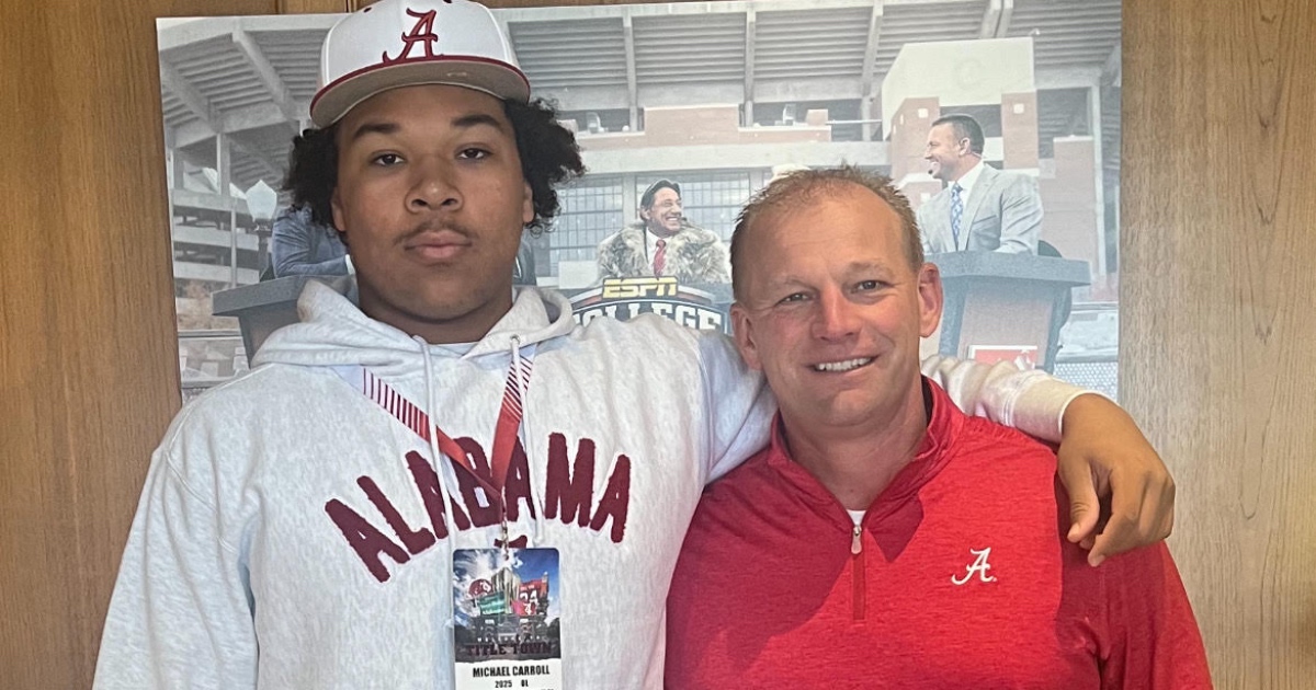 Alabama in top two for elite Class of 2025 OL - On3