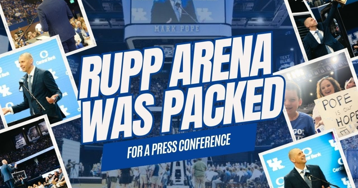 MUST WATCH: BBN packs Rupp Arena for Mark Pope's Introductory Press ...