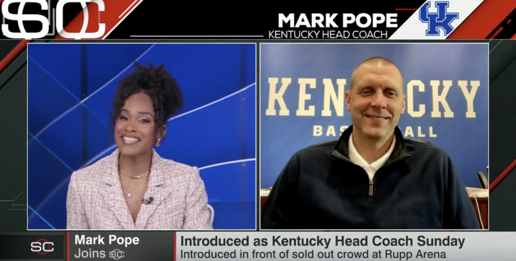 Mark Pope talks title expectations, following Coach Cal on SportsCenter ...