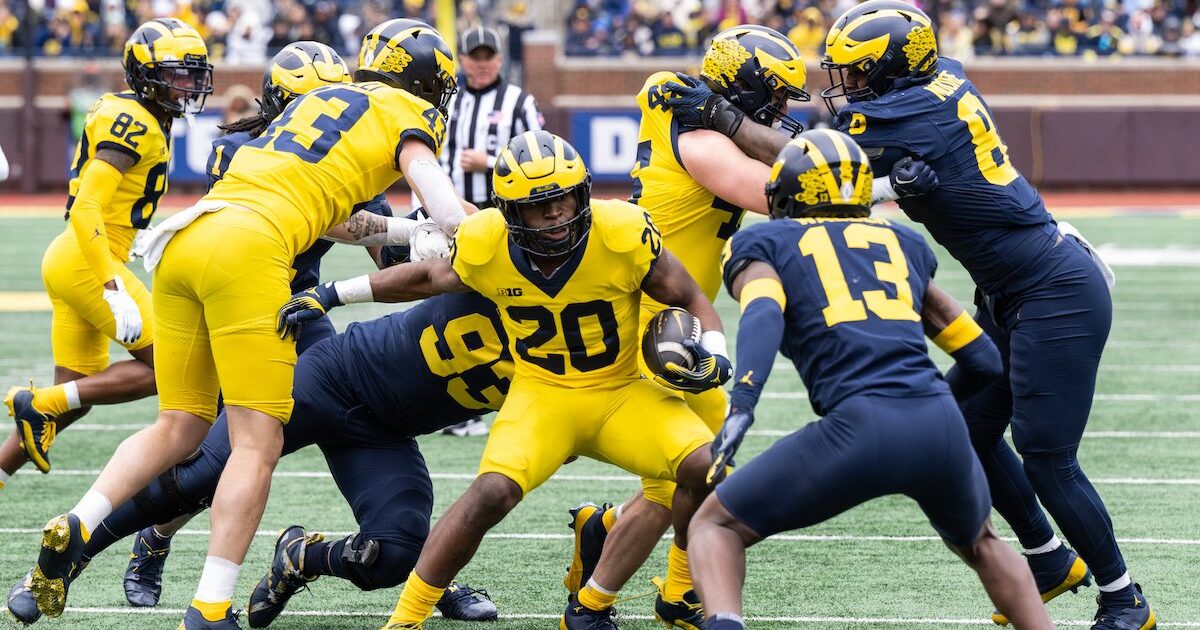 Michigan spring game: Maize team beats Blue 17-7