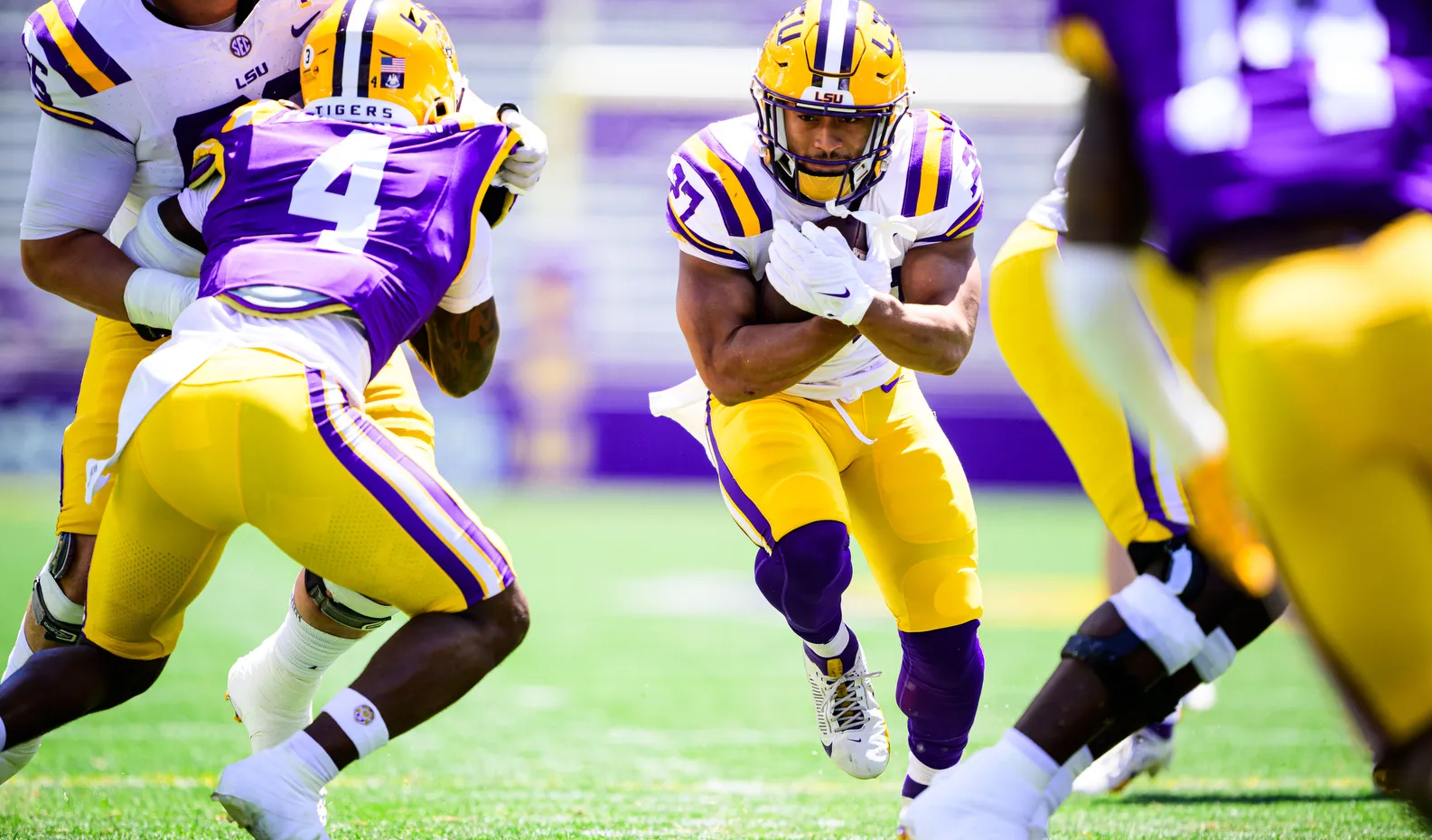 Spring game analysis: How LSU's run game continues evolving - On3