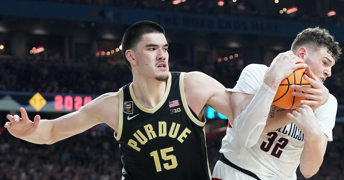 Report: Purdue center Zach Edey files paperwork to enter 2024 NBA Draft ...
