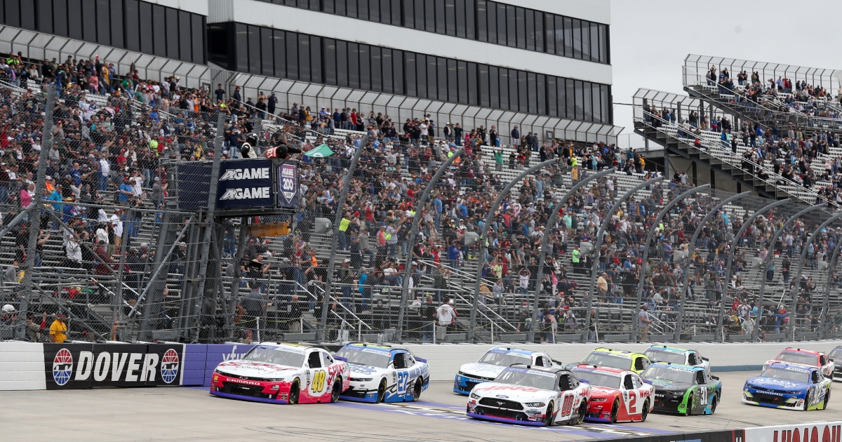 Brandon Jones wins BetRivers 200 pole award at Dover Motor Speedway