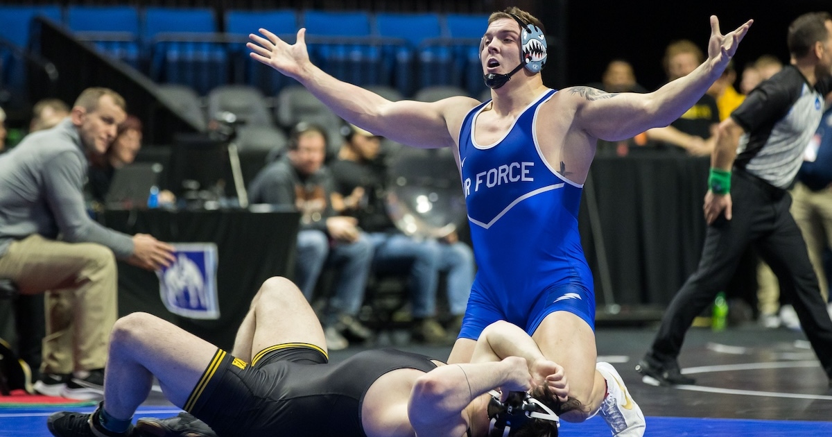 Air Force wrestling All-American Wyatt Hendrickson visits Oklahoma ...