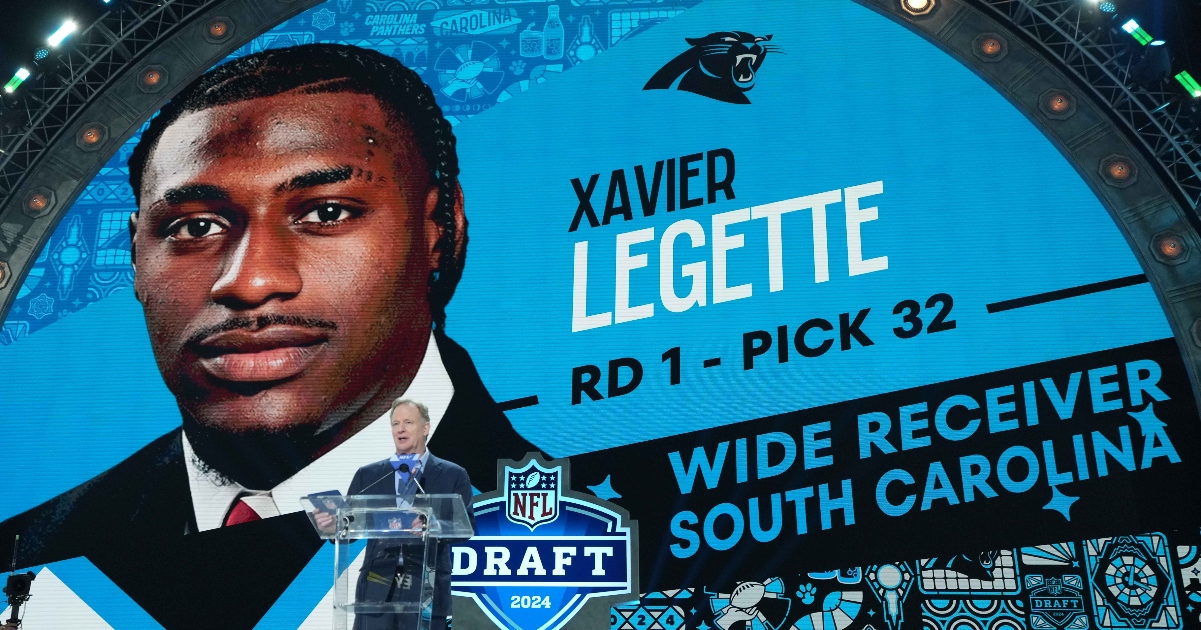 ESPN: Carolina Panthers' selection of South Carolina WR Xavier Legette ...
