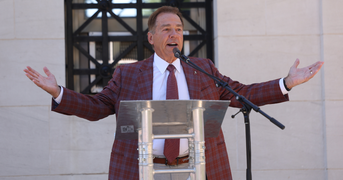 Nick Saban gives heartfelt speech at field dedication - On3