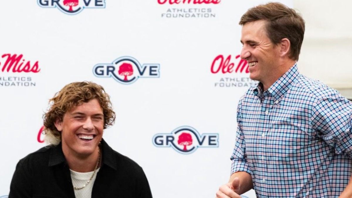 LOOK: An (Ole Miss) Evening with Eli Manning and Jaxson Dart