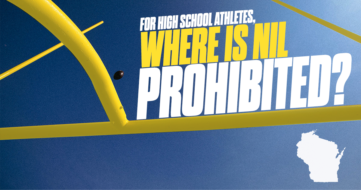 Where is NIL prohibited for high school athletes?