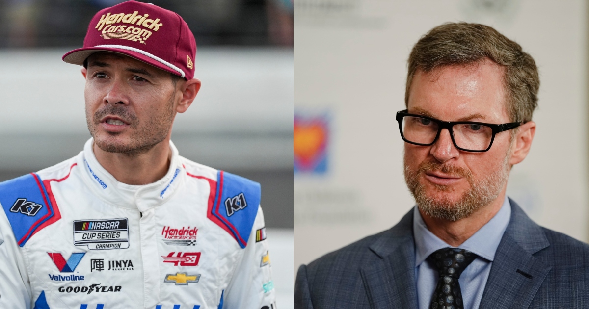 Kyle Larson does little to alleviate Dale Earnhardt Jr.'s concerns about Iowa this weekend - On3