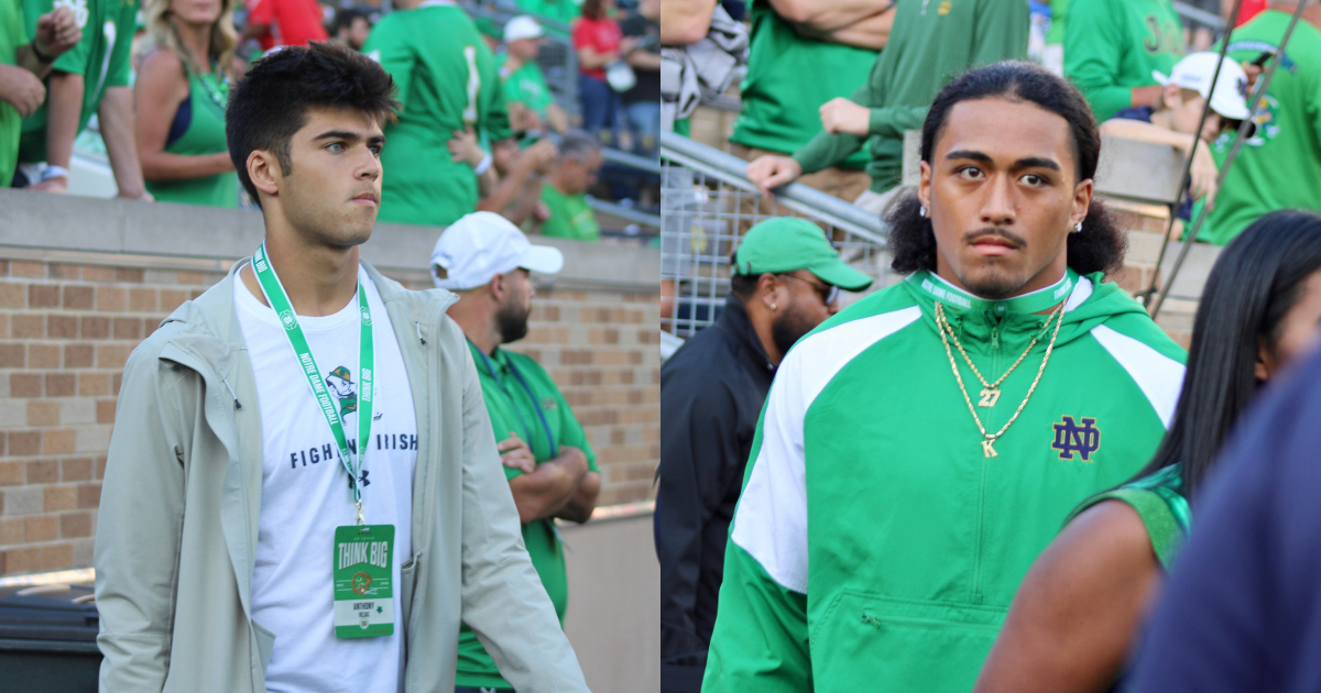 Notre Dame freshmen Kyngstonn Viliamu-Asa, Anthony Rezac given high HS ...
