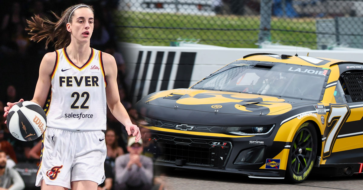 Corey LaJoie thanks Caitlin Clark for her support of his car at Iowa - On3