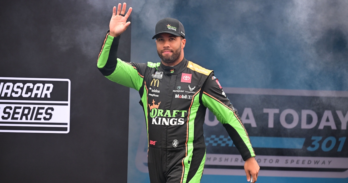 Bubba Wallace congratulates Ryan Blaney for Pocono Raceway win - On3