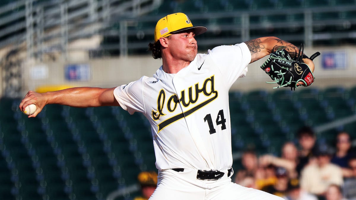Colorado Rockies select Iowa pitcher Brody Brecht in 2024 MLB Draft